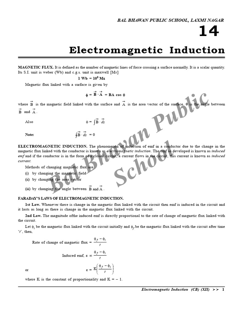 emi notes | PDF | Electromagnetic Induction | Inductor