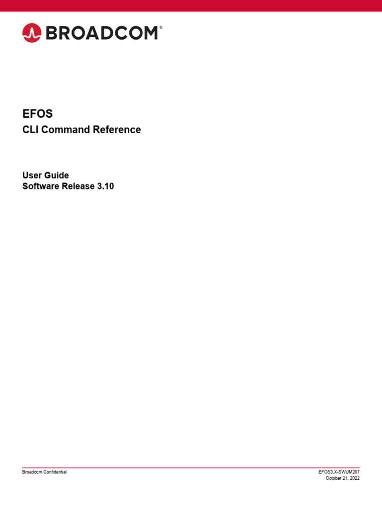 EFOS3.10 - CLI Command Reference | PDF | Radius | Command Line Interface