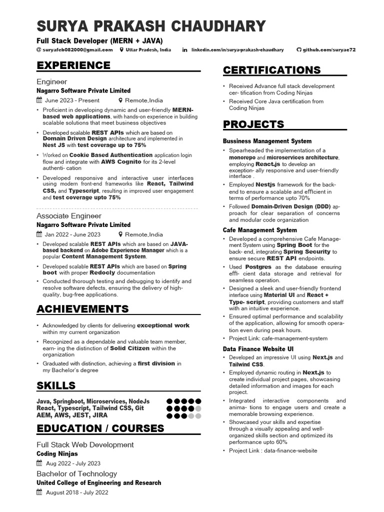 Surya Resume | Download Free PDF | Software Development | Systems Engineering