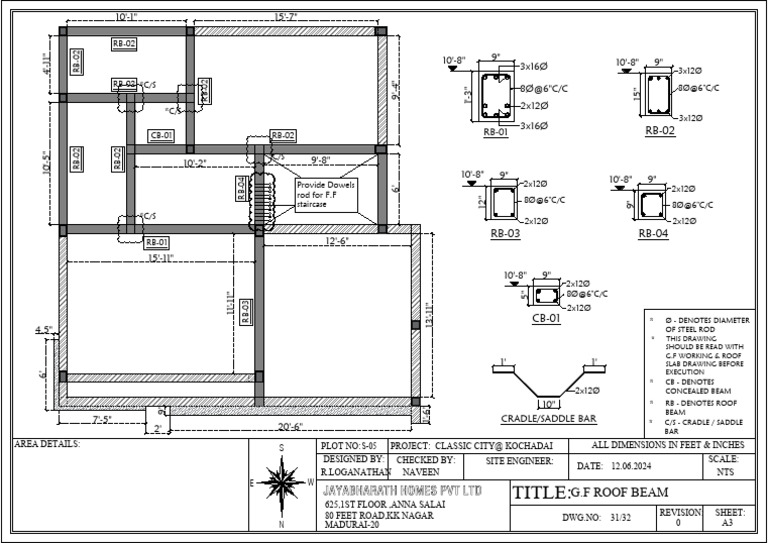 S-05 G.F-ROOF BEAM | PDF