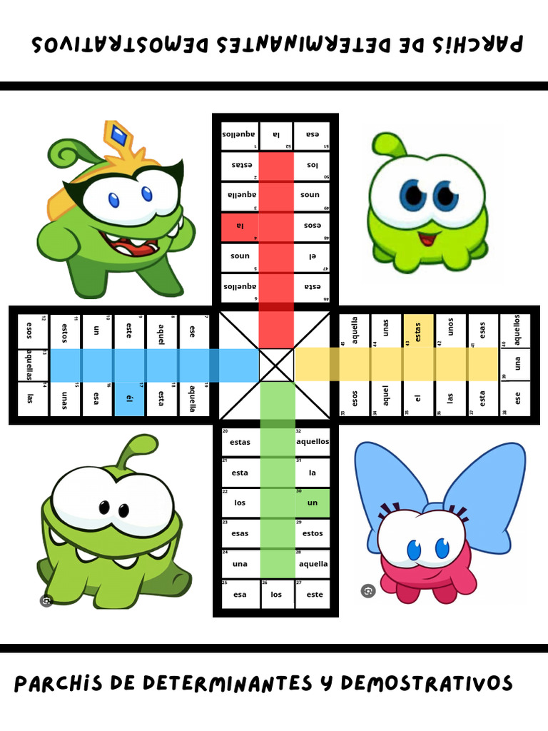 Parchís de Determinantes y Demostrativos Juego de Mesa | PDF