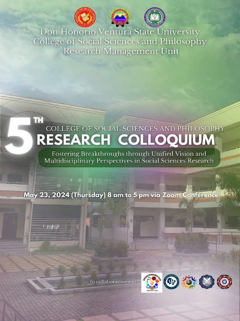 5th CSSP Research Colloquium Programme | PDF | Behavioural Sciences | Liberal Arts Education