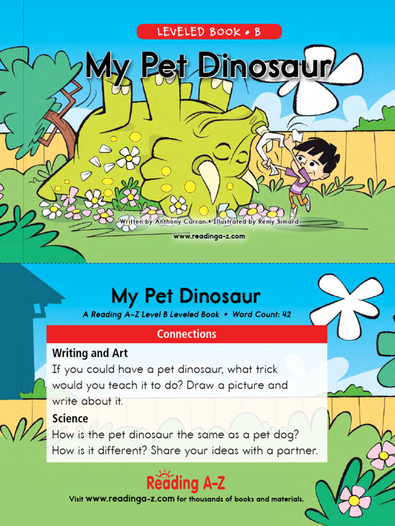 RAZ-B 005 My Pet Dinosaur | PDF | Linguistics