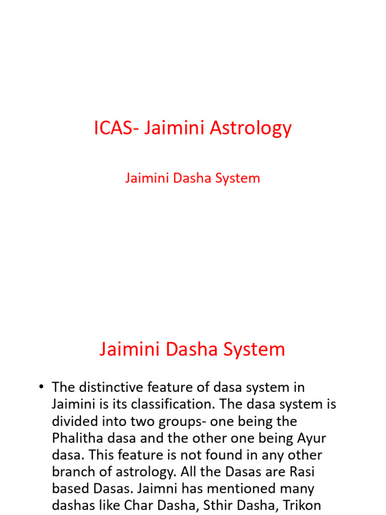 ICAS Jaimini Dasha Part4 | PDF | Divination | Hermeticism