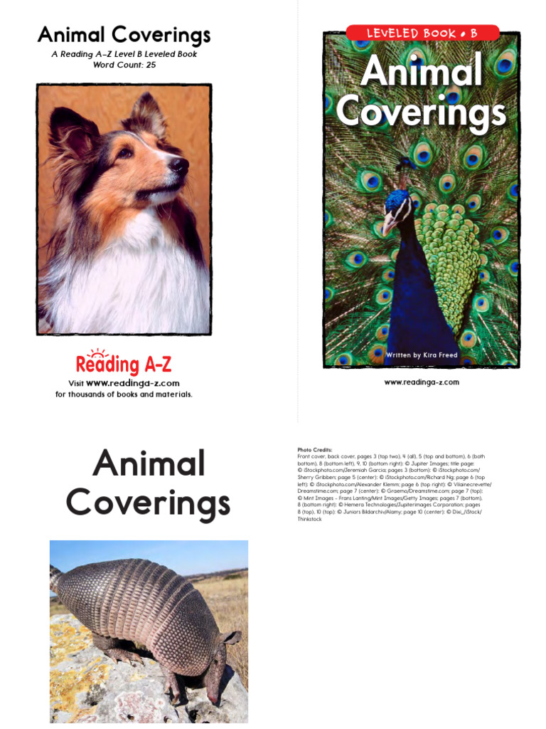 RAZ-B 012 Animal Coverings | PDF | Zoology