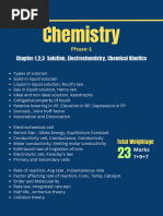 Class 12 Chemistry Chapter Weightage | PDF