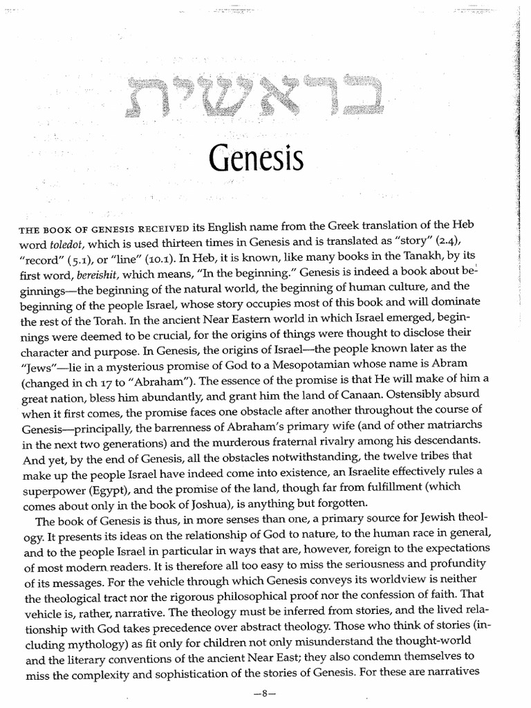 Genesis Introduction | PDF