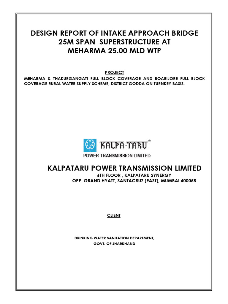Design Report of 25m Span - Superstructure - R0 | PDF | Truss | Structural Engineering