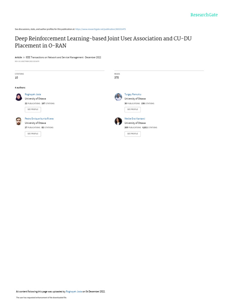 9 DeepReinforcementLearning-basedJointUser | PDF | Machine Learning | Linear Programming