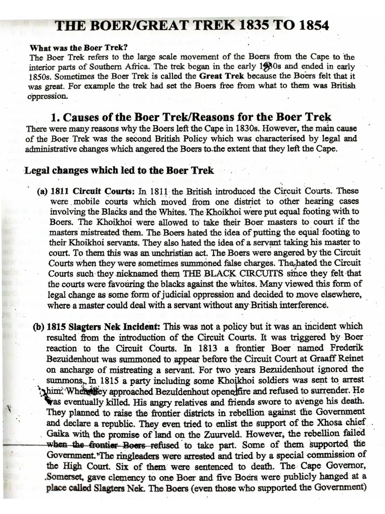 Boer Trek | PDF