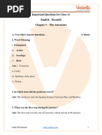 The Adventure - Class 11 (Notes) | PDF | Reality | Energy Level