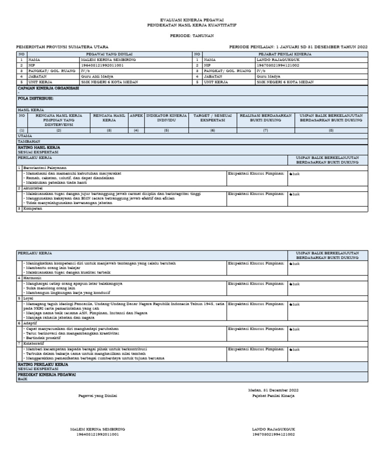 Evaluasi MK Sembiring 2022 | PDF