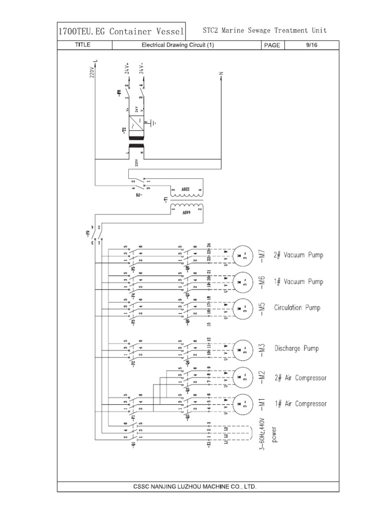 Sewage Elec Diagram | PDF