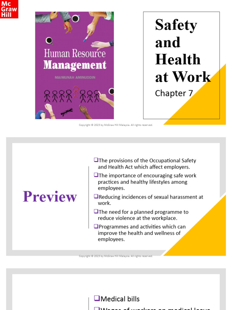 Hrm 1e Ppt Chap07 Download Free Pdf Occupational Safety And Health