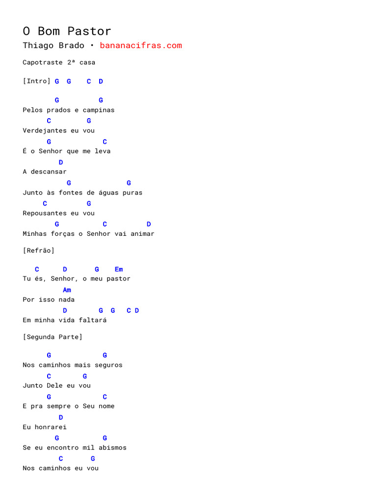 O Bom Pastor Simplificada Thiago Brado | PDF