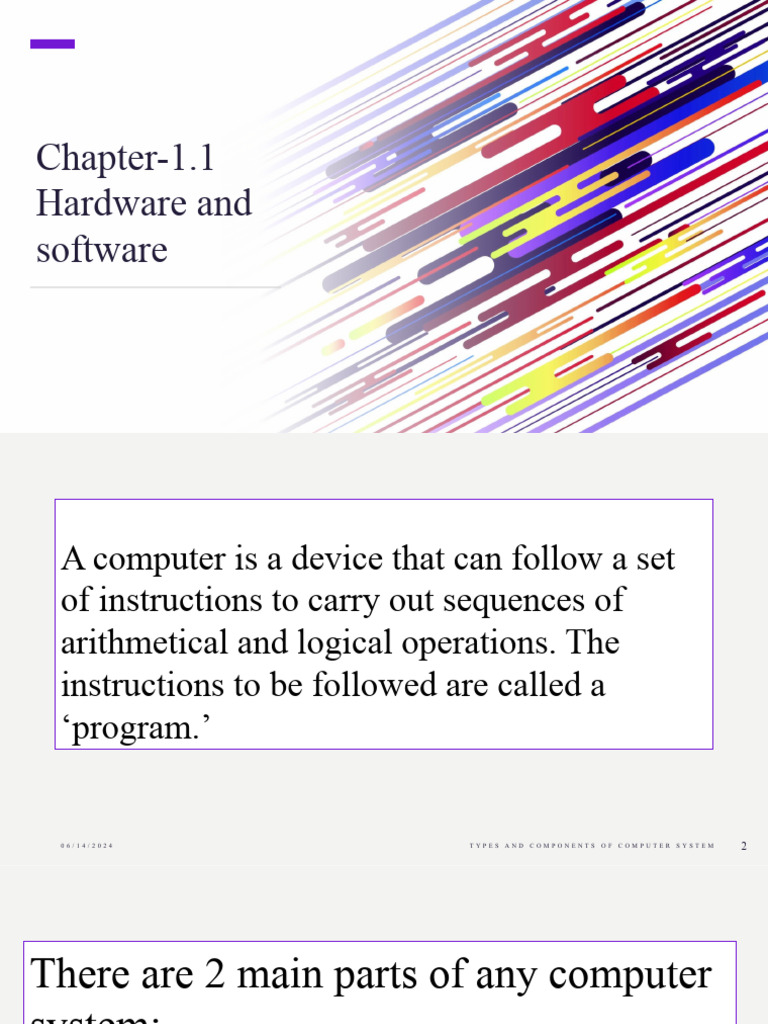 Chapter-1.1 Hardware and Software | Download Free PDF | Computer Hardware | Digital To Analog ...