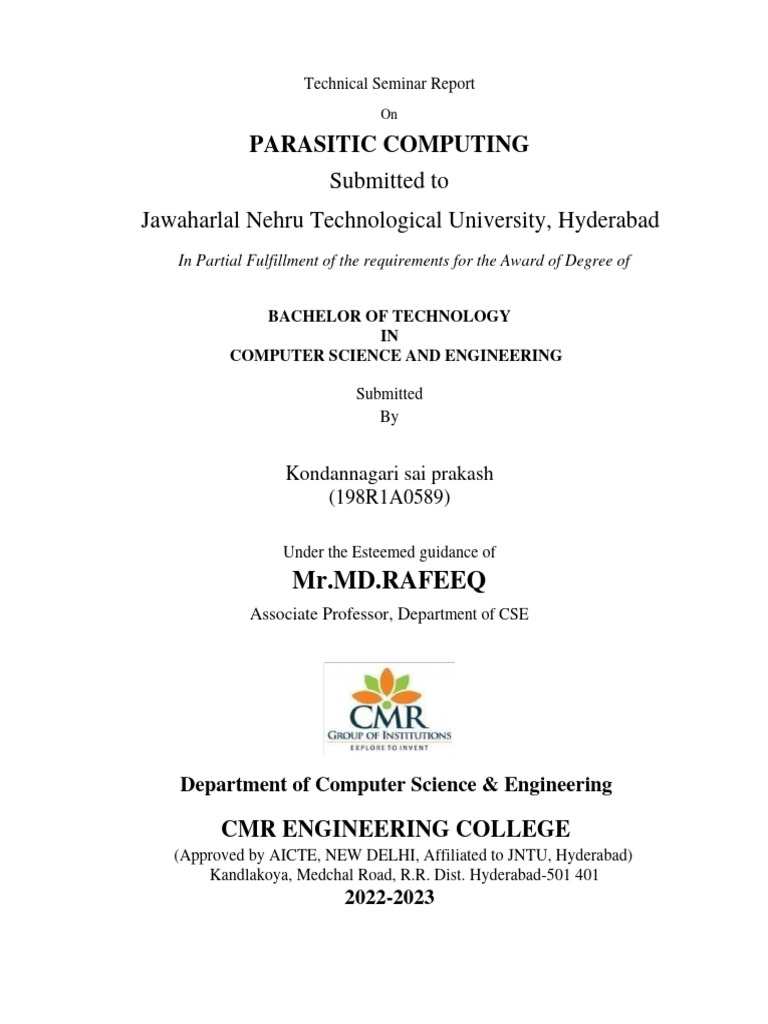 Parasitic Computing New 1 Document | PDF | Transmission Control Protocol | World Wide Web