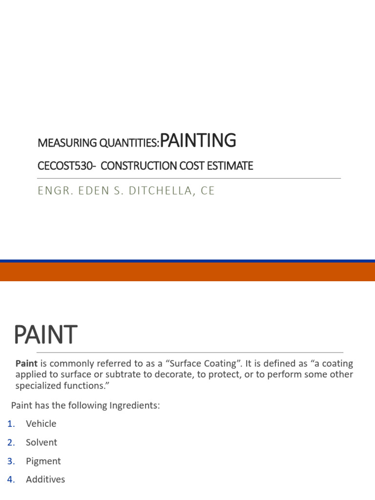 Ingredients and Properties of Paint | PDF | Paint | Coating