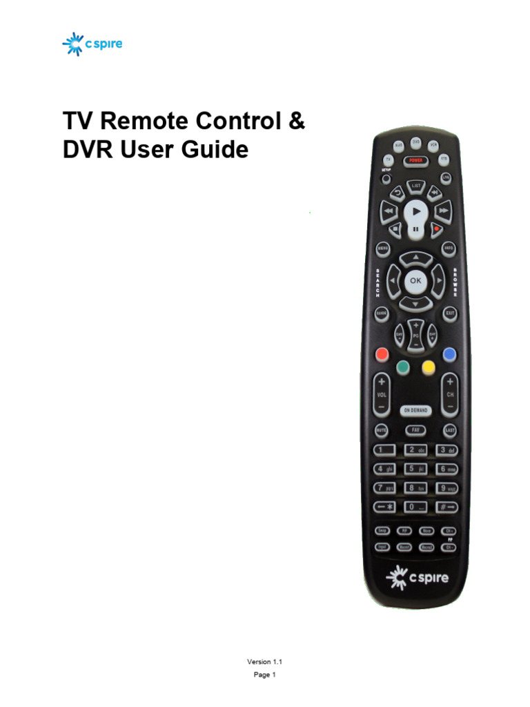 TV Remote & DVR User Guide | PDF | Video On Demand | Digital Video Recorder