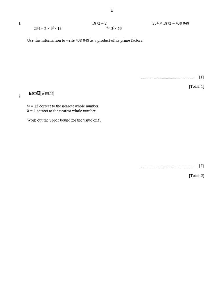 Numbers 1 | Download Free PDF | Speed | Area