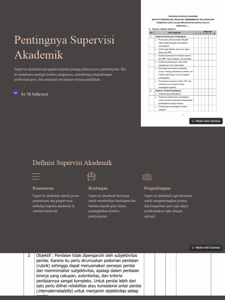 Pentingnya Supervisi Akademik | PDF | Pengembangan Diri