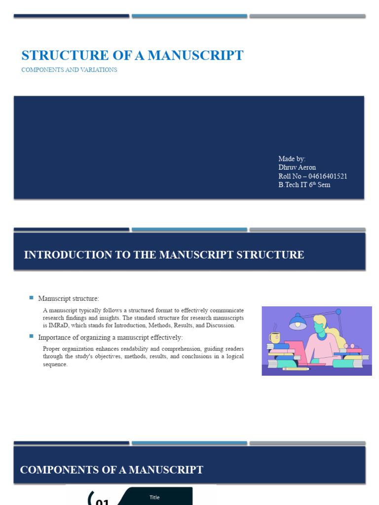Structure of A Manuscript Dhruv | Download Free PDF | Data | Methodology
