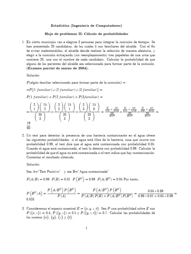 Problemas Hoja 3 Sol | PDF