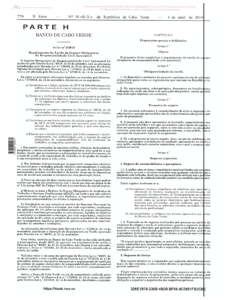 Nova Tarifa SORCA | PDF