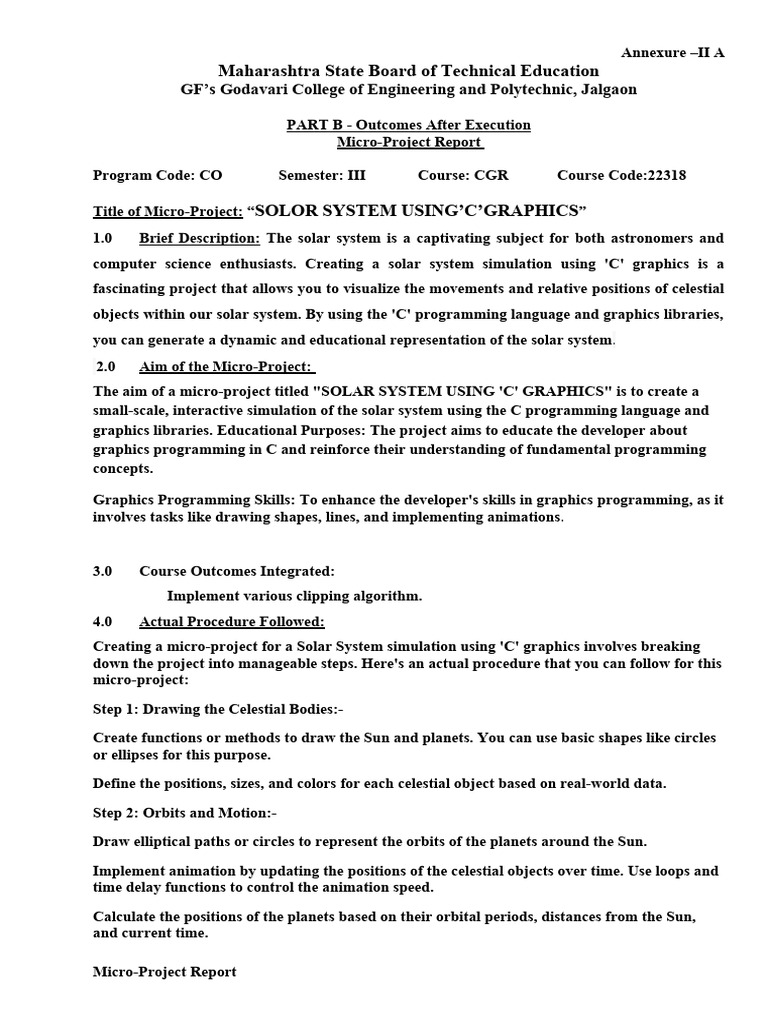 2 Part B - Annexure - IIA (CGR) | PDF | Computer Programming | Graphics