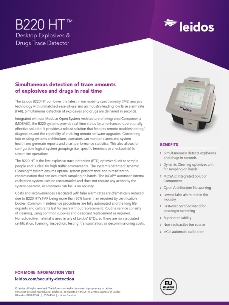 PDF FS Leidos B220 HT Digital 209654 | PDF | Type I And Type Ii Errors ...