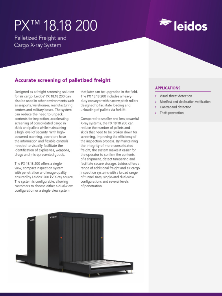 PDF PX1818 200 Data Sheet 6 24 20 | PDF | Cargo | Pallet