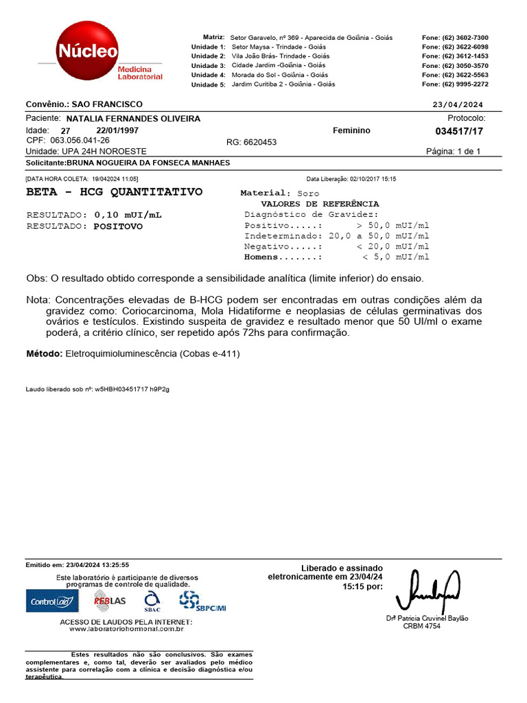 Teste de Graviz | PDF