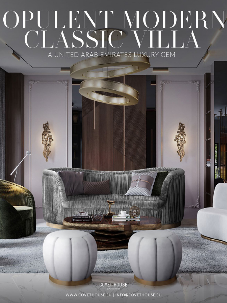 Opulent Modern Classic Villa in Dubai | PDF | Bedroom | Home Economics