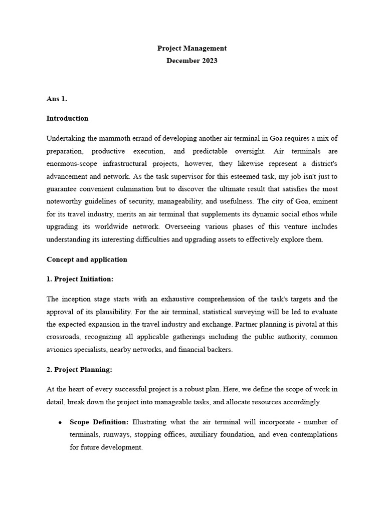 Project Management | PDF