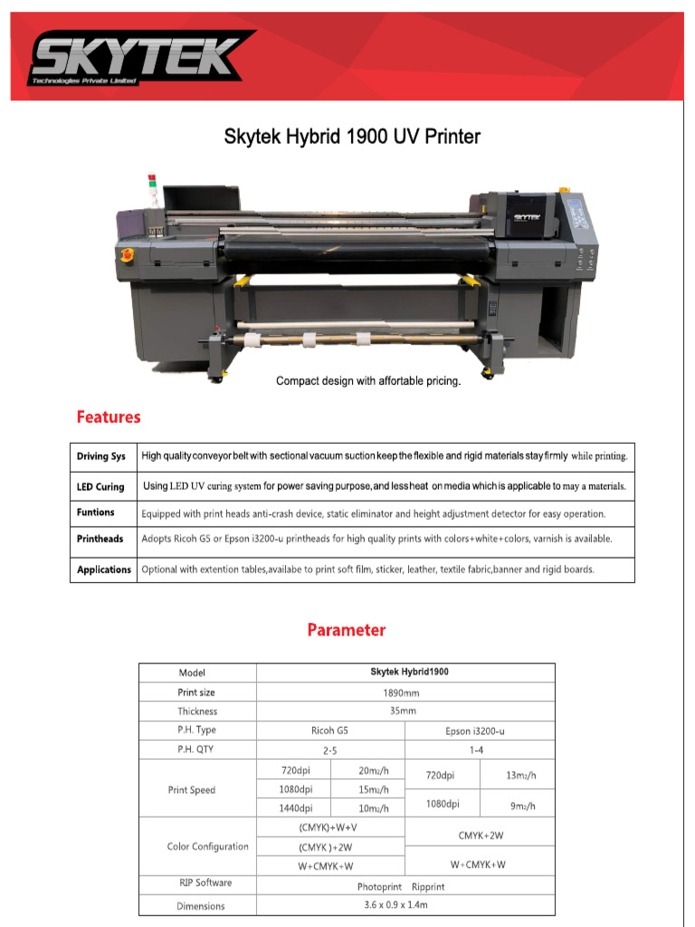 Skytek Hybrid 1900 Uv | PDF