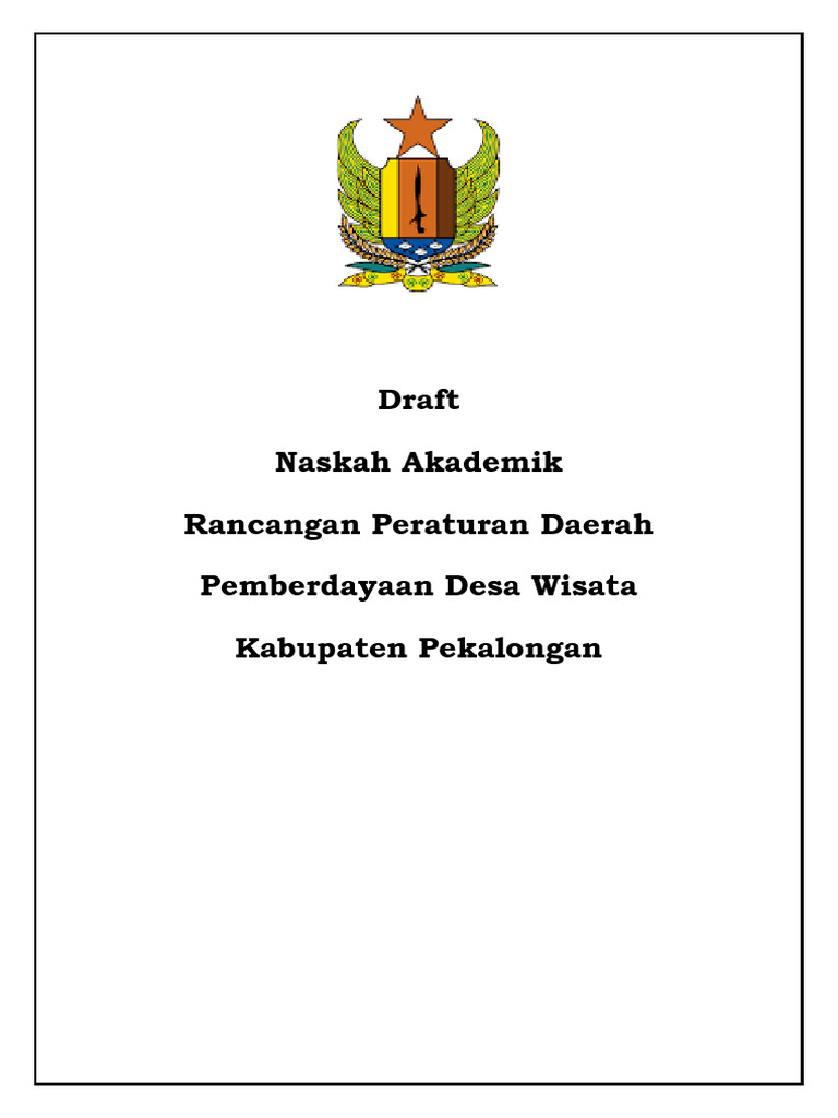 1685953960-Naskah Akademik DESA WISATA | PDF | Bisnis | Ilmu Sosial