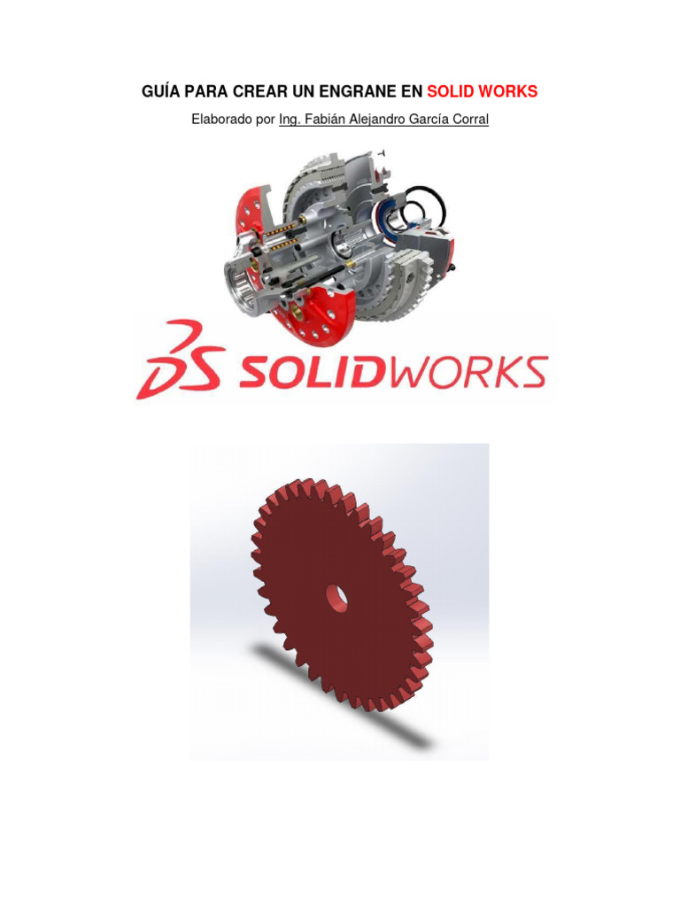 Crear Engrane en SolidWorks: Guía Completa | PDF | Geometría ...