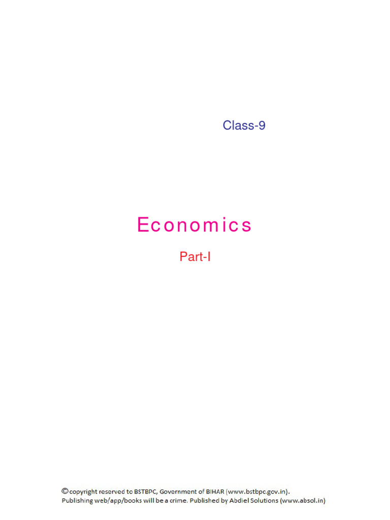 Class 9 Economics | Download Free PDF | Capital (Economics) | Agriculture