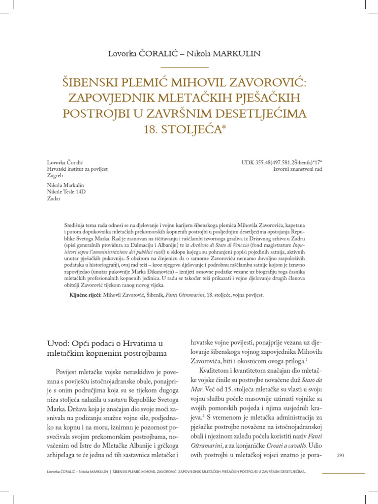 Coralic Markulin Zavorovic | PDF