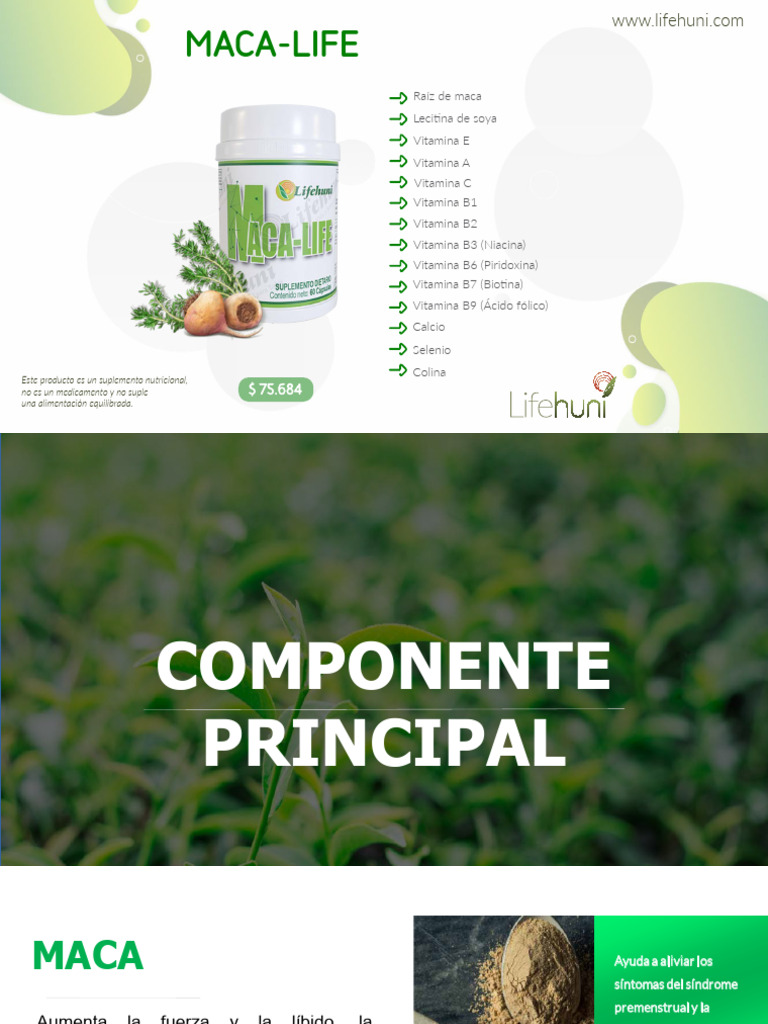 Maca | PDF | Vitamina | Vitamina e