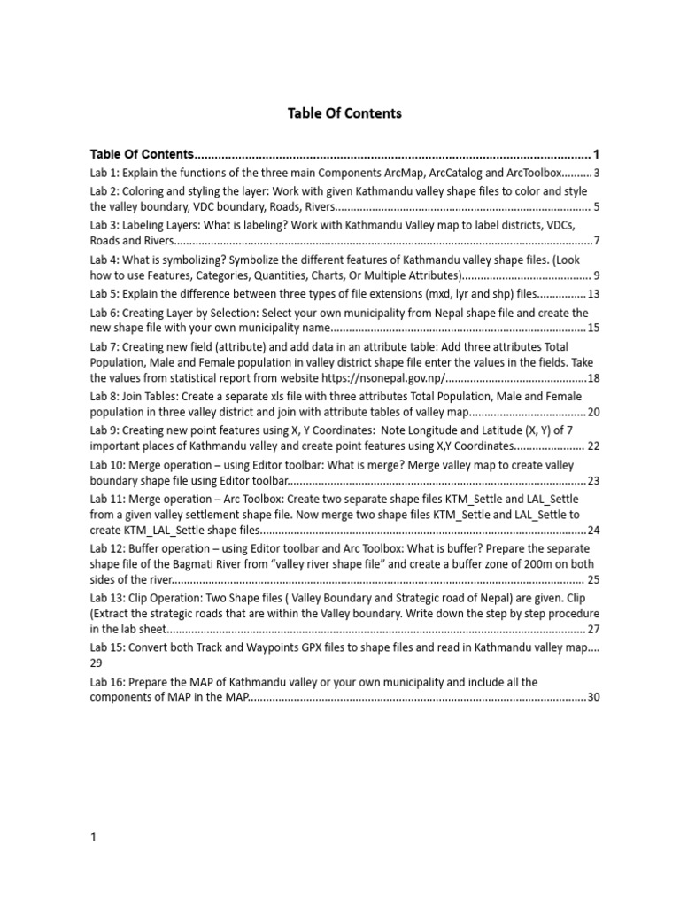 Gis Pdf Arc Gis Geographic Information System
