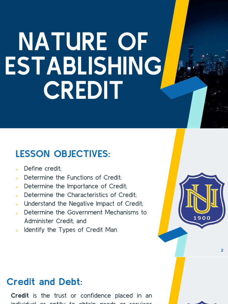 Understanding Credit: Functions and Impact | PDF | Credit | Finance ...