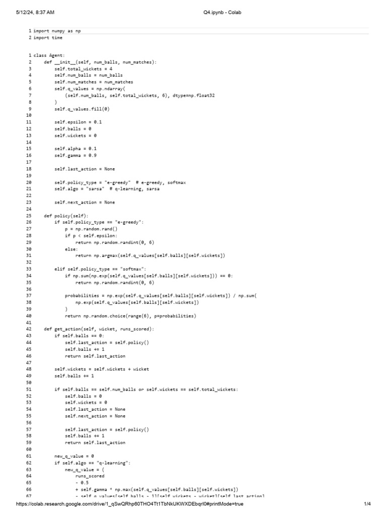 Q4.ipynb - Colab | Download Free PDF | Computer Programming Q4.ipynb - Colab | Download Free PDF | Computer Programming