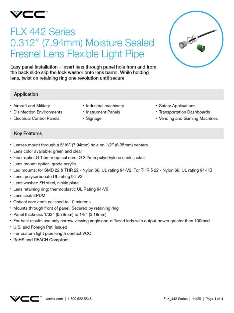 FLX 442 Series | PDF | Equipment | Optics