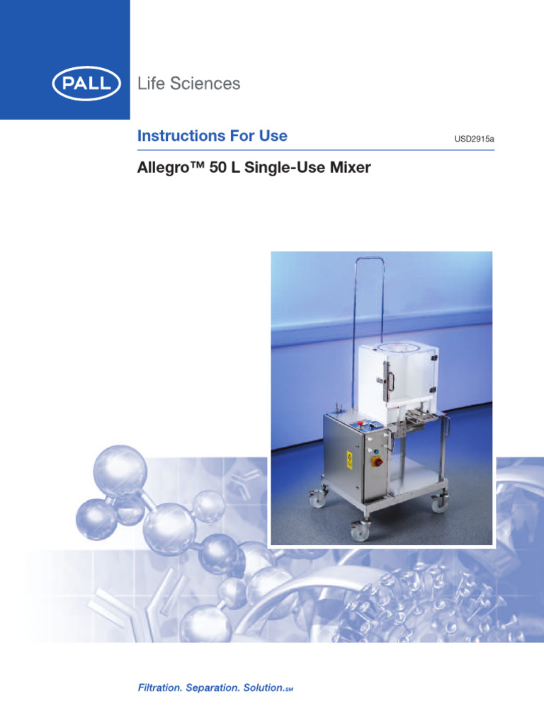 Allegro 50L Mixer USD2915a en | PDF | Heat | Heat Transfer