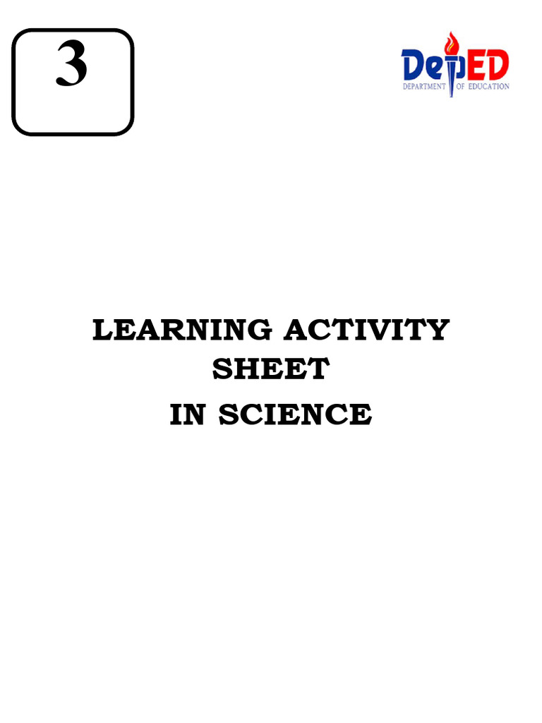 Las 3 Q3-Science - GR3 | PDF