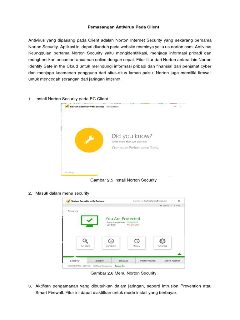 Pemasangan Antivirus Pada Client | PDF