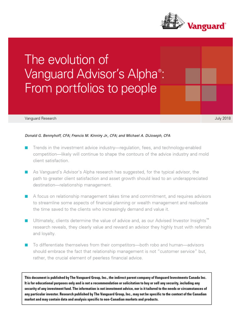 Evolution of Vanguard Advisors Alpha | Download Free PDF | Financial ...