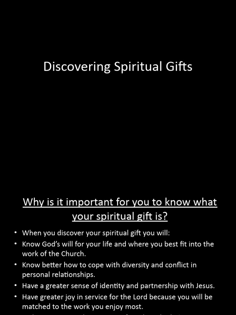 Discovering Spiritual Gifts | PDF | Spiritual Gift | Jesus