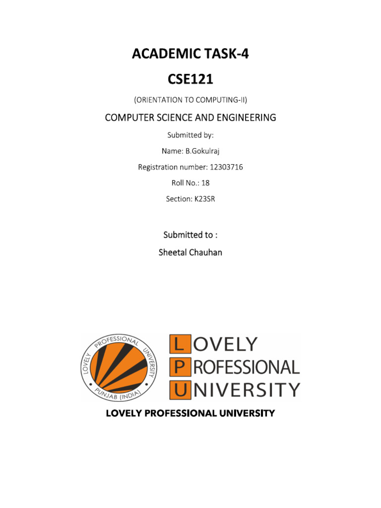 Cse121 Ca4 18 | PDF